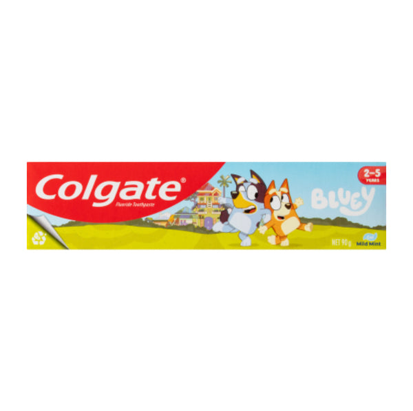 Colgate Kids Bluey Mild Mint Gel Toothpaste 2-5 Years 90g – 100 Fold ...