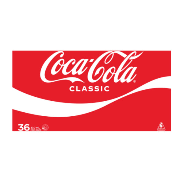 Coca-Cola Soft Drink Cans 36 x 330ml – 100 Fold Distributors