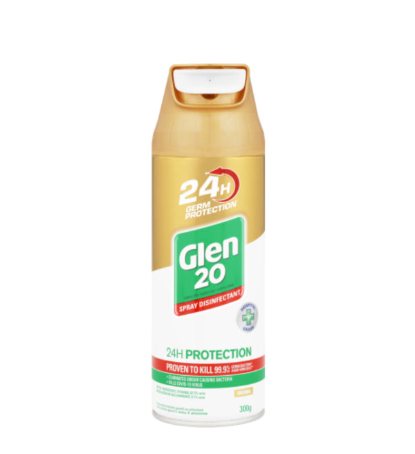 Glen 20 Original 24HR Protection Disinfectant Spray 300g – 100 Fold ...